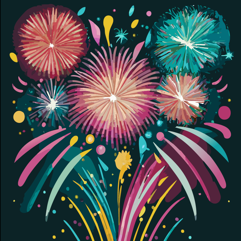 New Year Fireworks Timer - School Tools and Timers