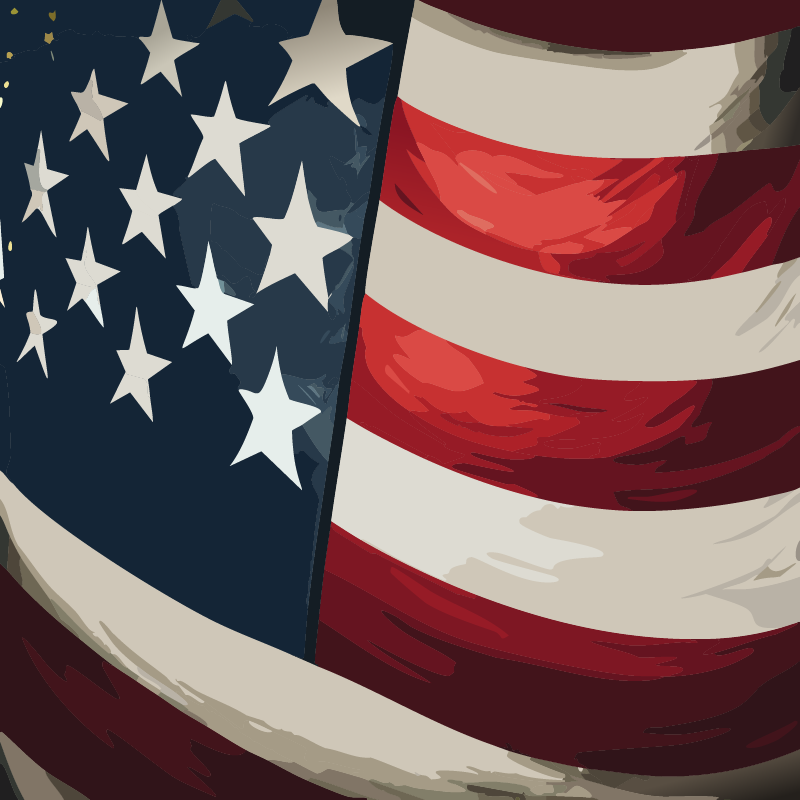 USA Flag Timer - School Tools and Timers