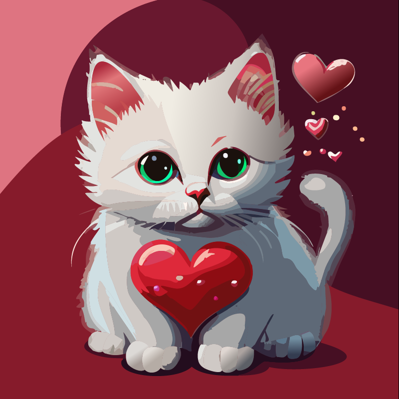 Valentine's Day Cat Timer - School Tools and Timers